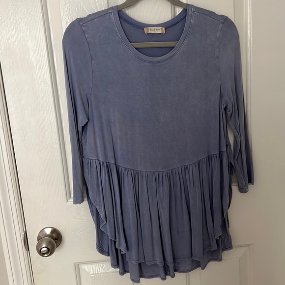 Altar'd State | Tops | Alterd State Sky Blue Too Distressed Wash | Poshmark